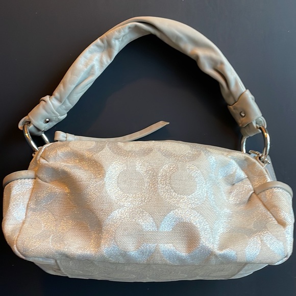Coach | Bags | Sparkly Silver Coach Bag | Poshmark